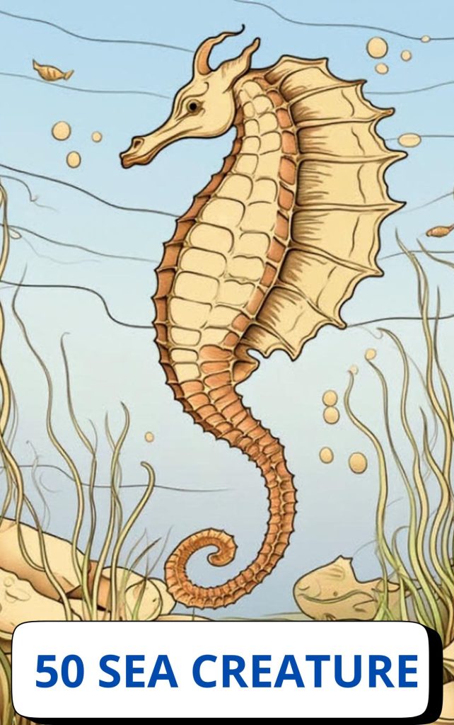 50 Sea Creature Coloring Pages - Adult And Kids - Color And Learn Store
